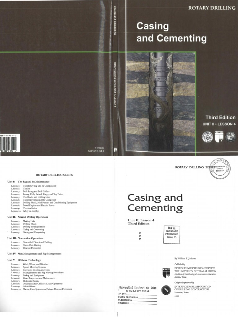 Casing and Cementing | PDF | Casing (Borehole) | Barrel (Unit)