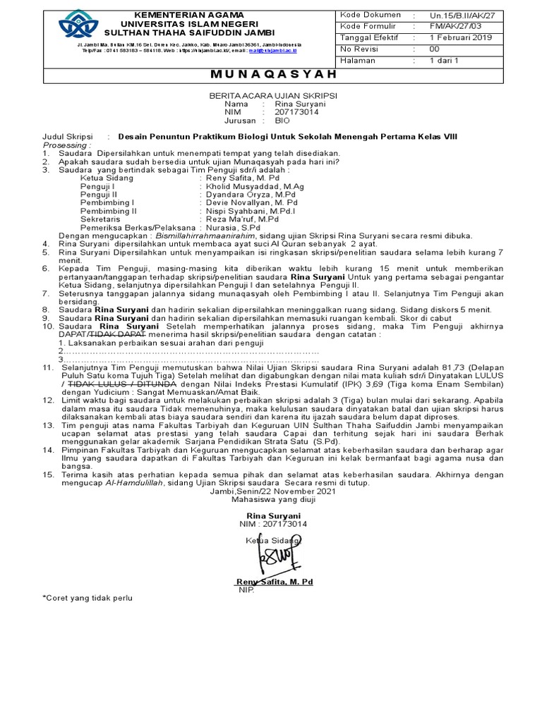 BA Munaqasah RINA SURYANI BIO | PDF