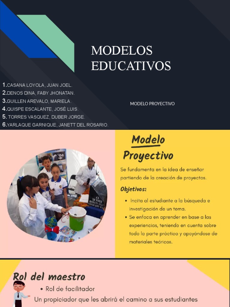Modelos Educativos - Modelo Proyectivo | PDF