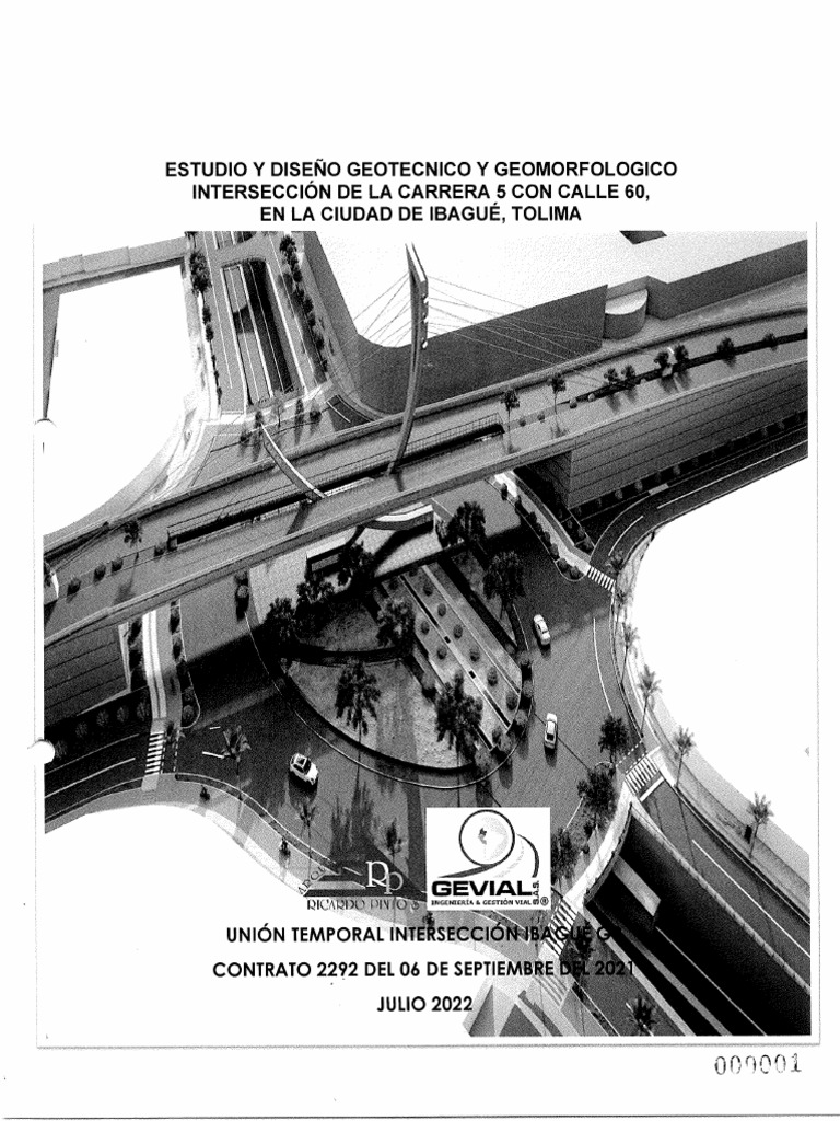 Estudio Geotecnico Intercambio Ibague | PDF