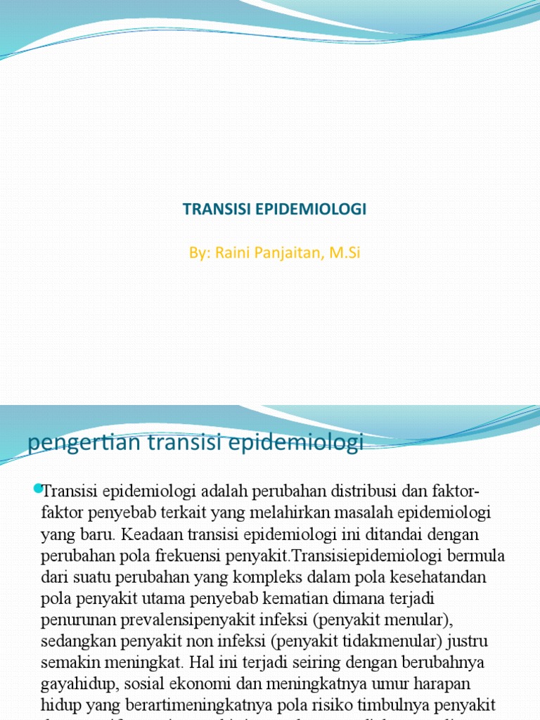 Transisi Epidemiologi | PDF