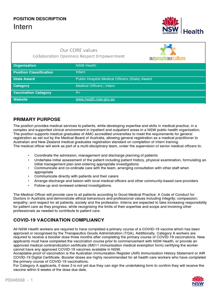 NSWH RequisitionPD CAM17777 | PDF | Social Programs | Health Sciences