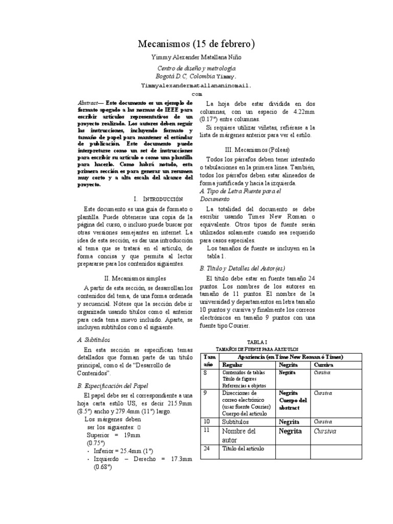 Formato Guia Normas IEEE | PDF | Azul | Citación
