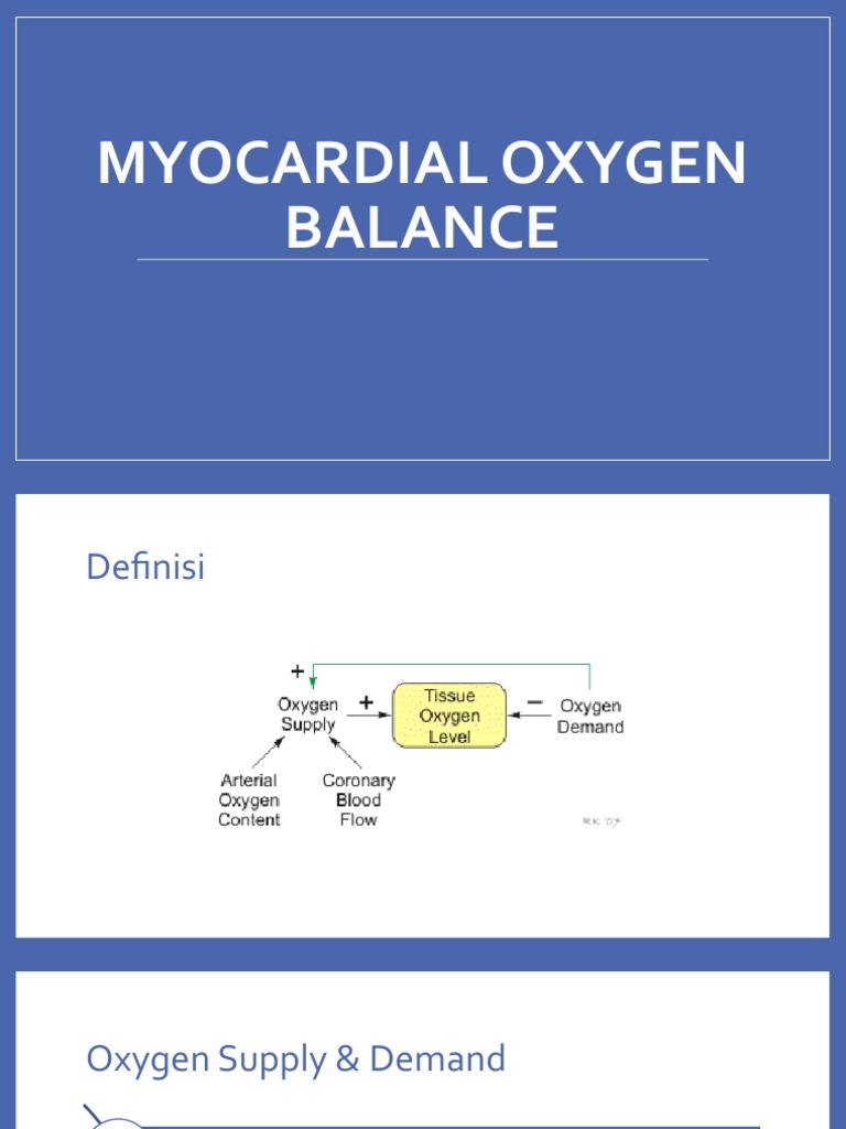 Myocardial Oxygen Balance | PDF