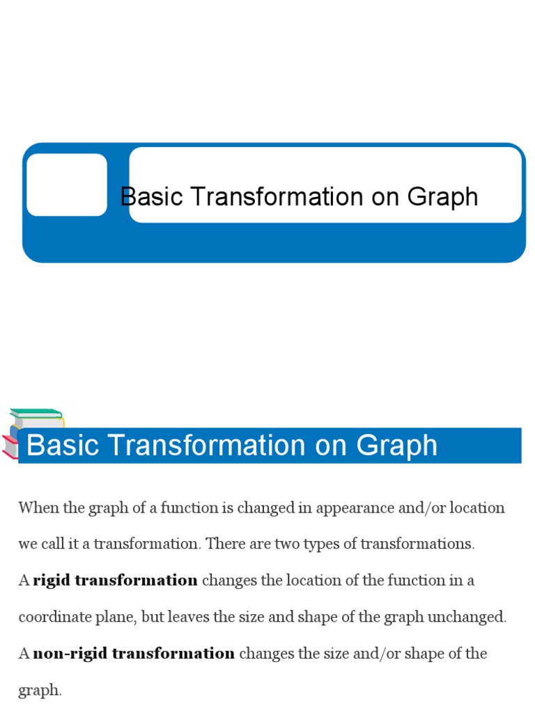 Basic Transformation On Graph Pdf Cartesian Coordinate System Shape