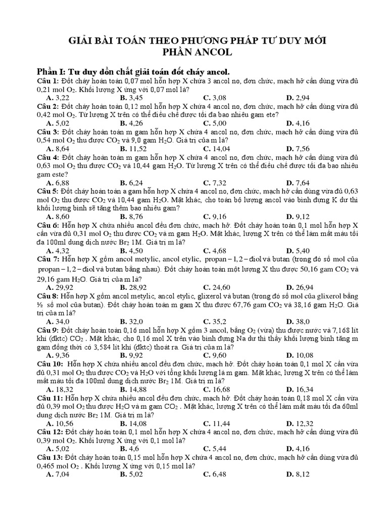 Ancol Theo Phương Pháp Tư Duy M I | PDF