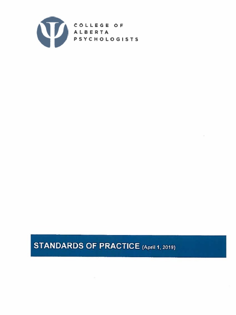 Standards of Practice | PDF