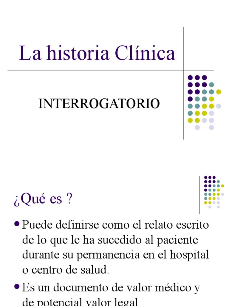 1 La Historia Clinica REPASO | PDF | Historial médico | Heces