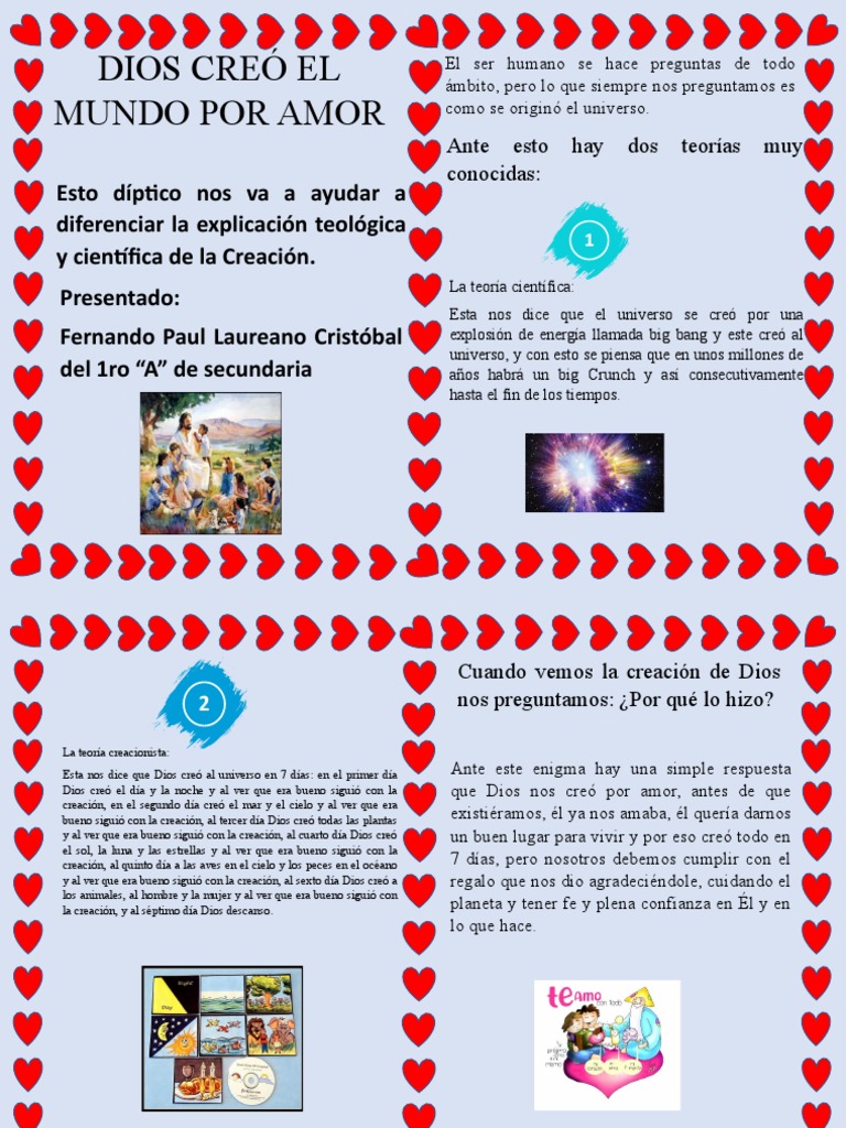 Diptico de El Amor de Dios | PDF