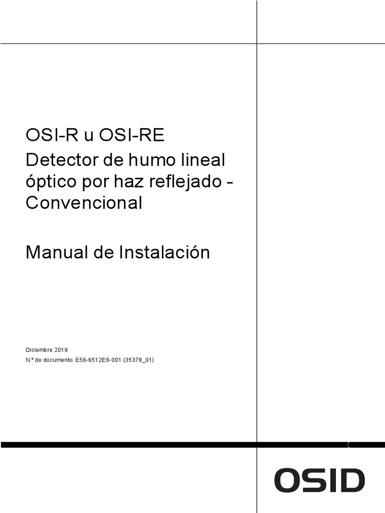 01 Xtralis OSI-R OSI-RE Installation Guide A4 Spanish Lores | PDF ...