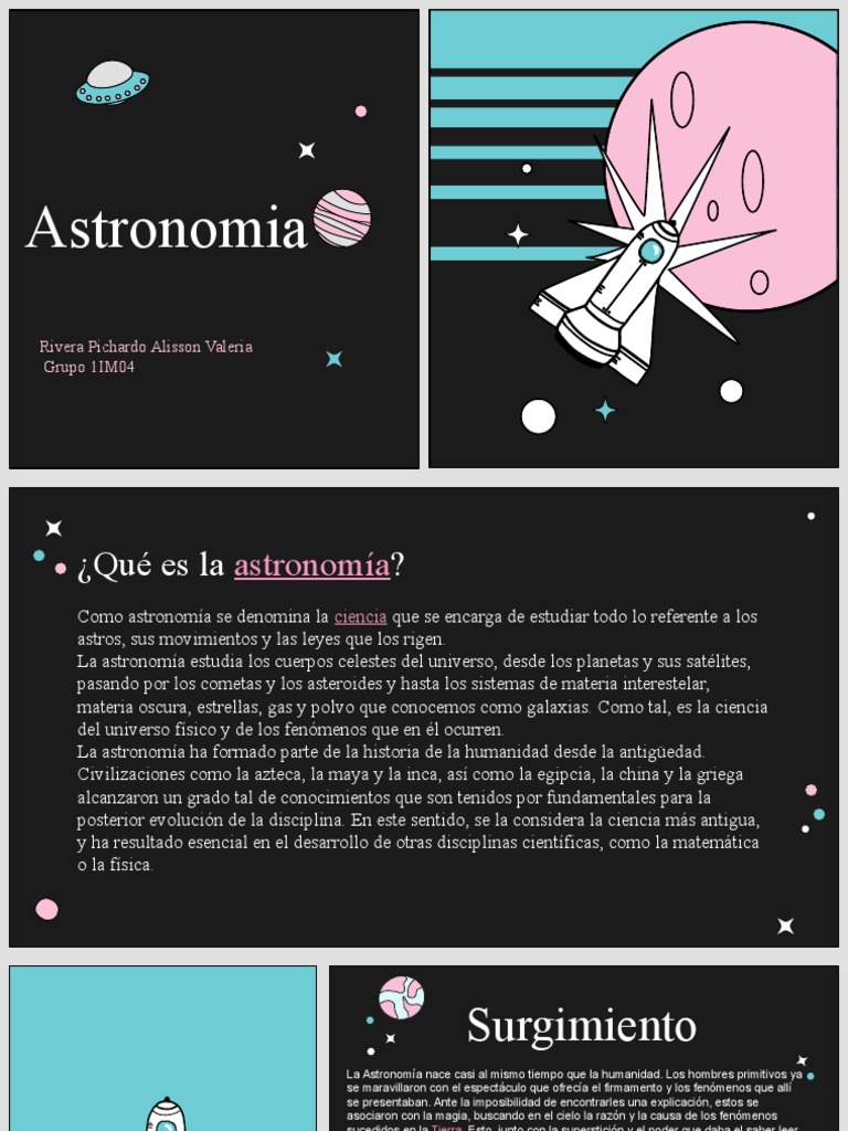 Introducción a la Astronomía y sus Ramas | PDF | Astronomía | Mecánica ...