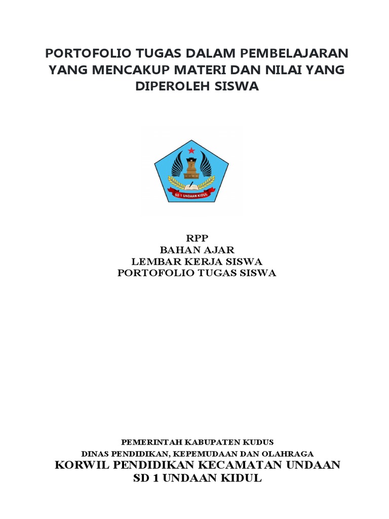 Portofolio Tugas Dalam Pembelajaran Yang Mencakup Materi Dan Nilai Yang Diperoleh Siswa | PDF