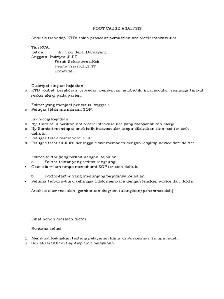 Rca | PDF | Kesehatan Holistik