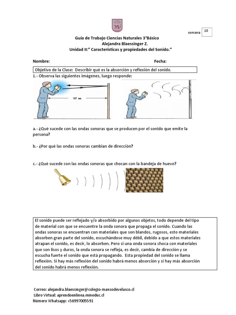 Sem10 CCNN Guia | PDF | Sonido | Olas