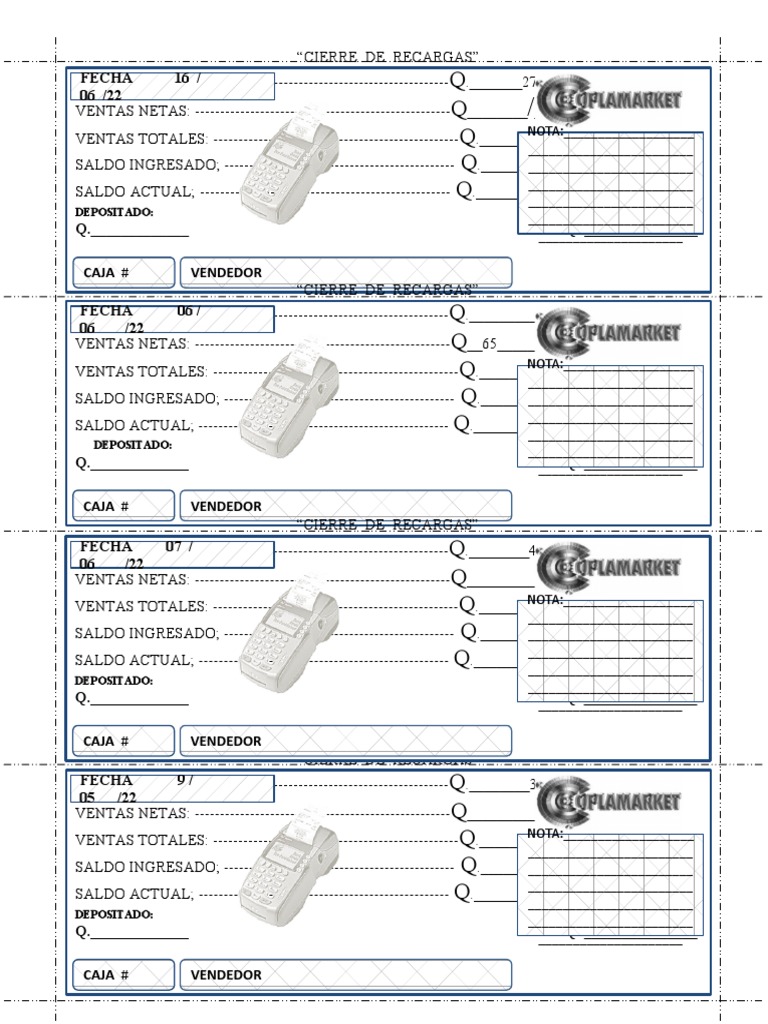 Ficha Recargas | PDF