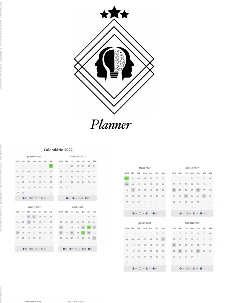 Planner 2022 | PDF