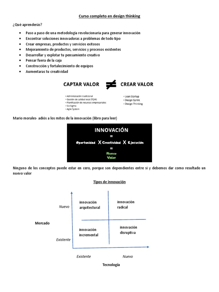 Curso Completo en Design Thinking | PDF