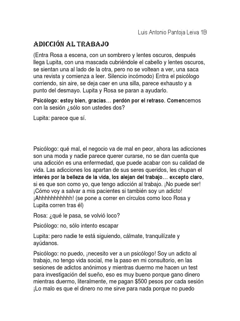 Adicción Al Trabajo | PDF