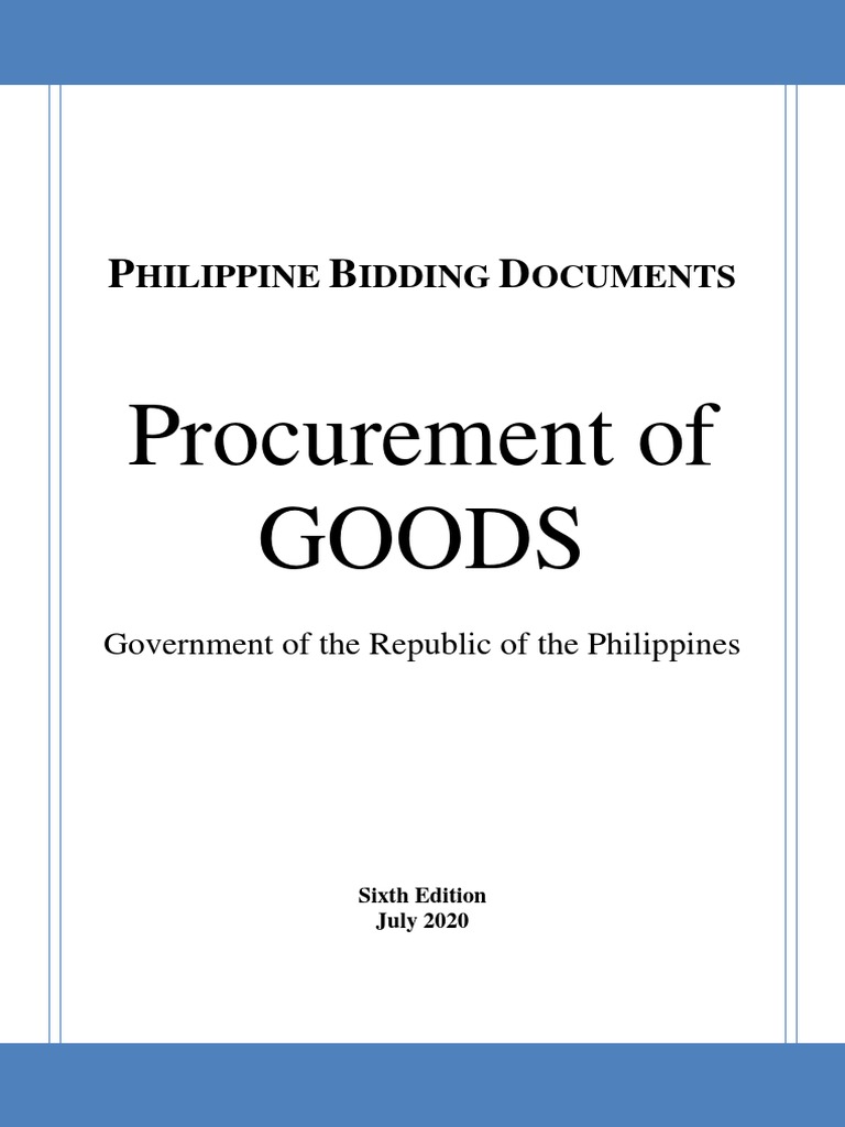 Public Bidding Document | PDF | Procurement | Prices