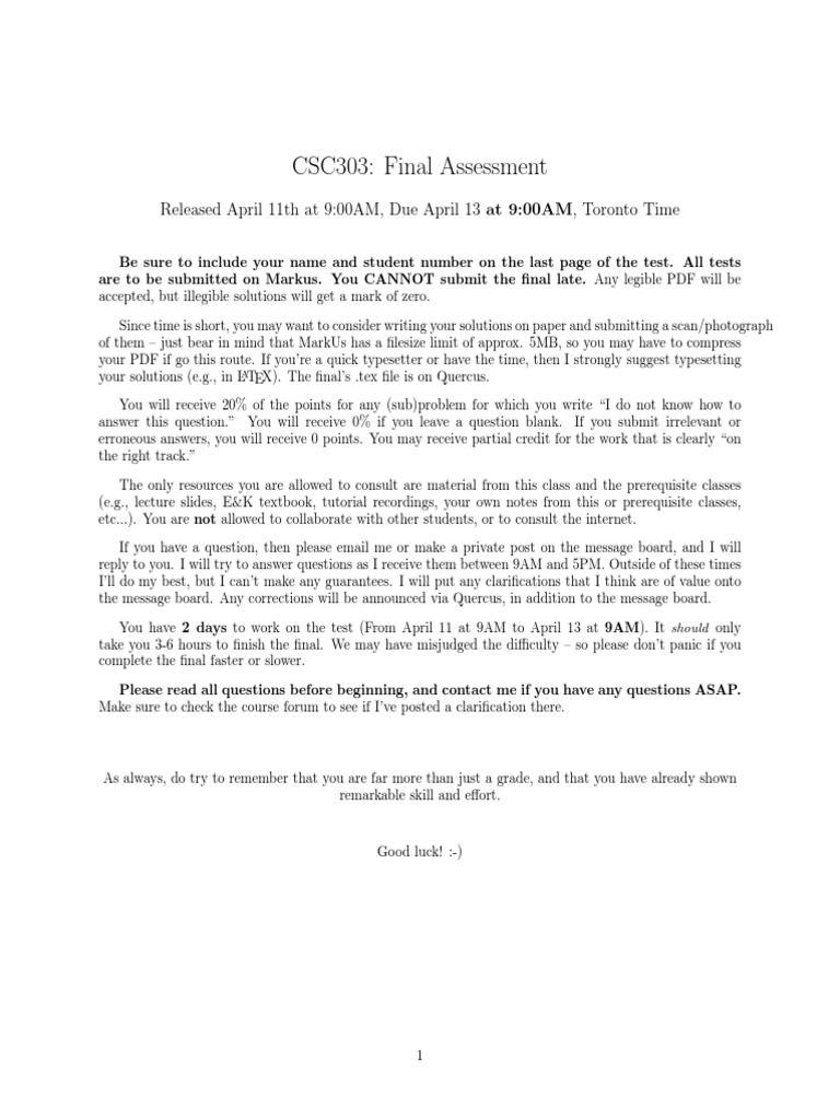 Final Exam | PDF | Theoretical Computer Science | Applied Mathematics