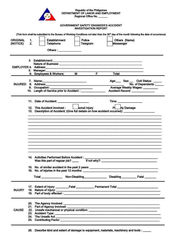 Work Alert Form Ip 6a 1 | PDF | Employment | Occupational Safety And Health