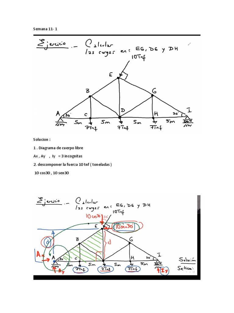 Estatica Ejercicio Semana 11.1 | PDF