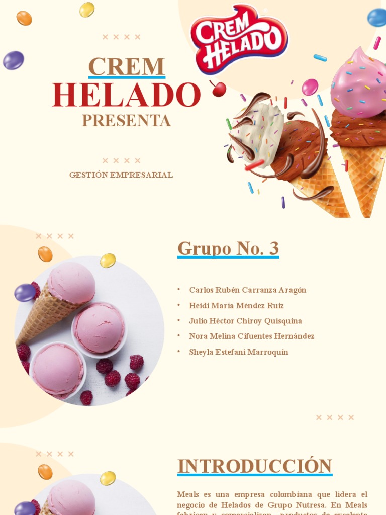 Presentacion Helado Crem | PDF | Marca | Marketing