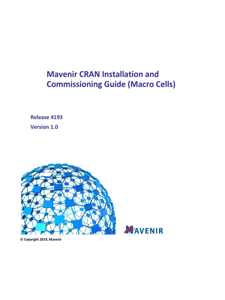 Mavenir - CRAN - Installation and Commissioning Guide | PDF