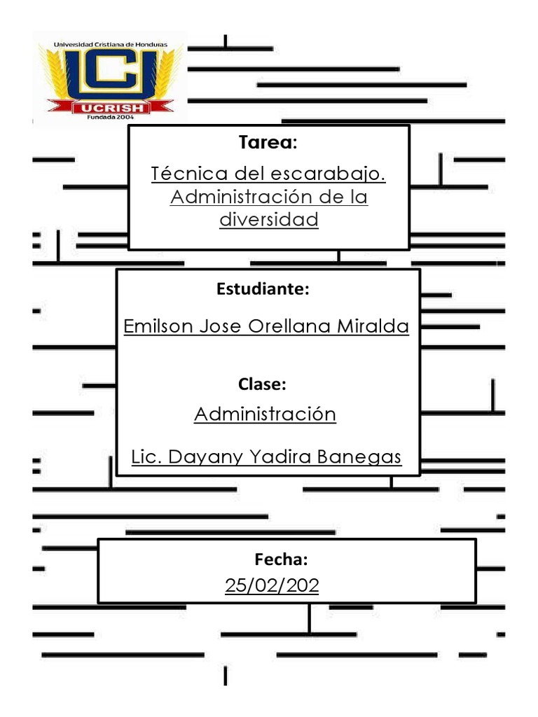 Orellana_ Emilson_tec_escarabajo | PDF | Parcialidad | Liderazgo