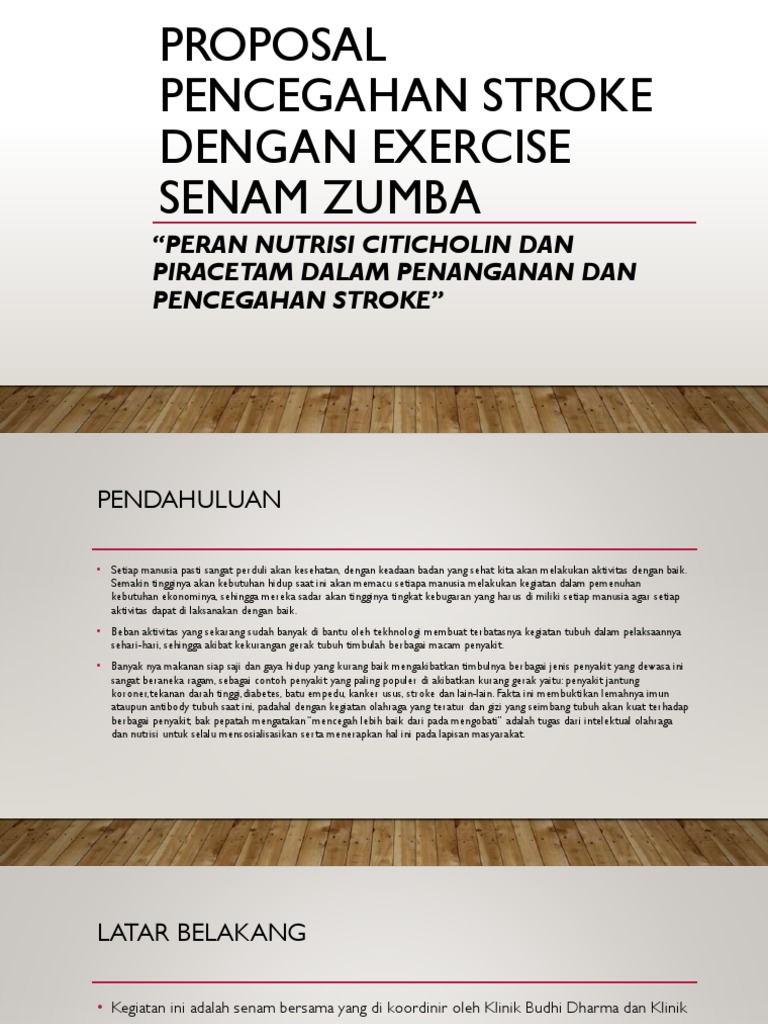 Proposal Kegiatan Senam Zumba Revisi 27 Desember | PDF | Kesehatan Holistik