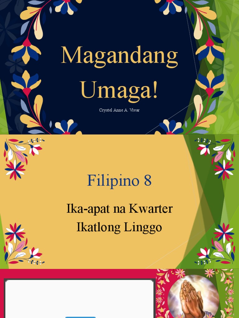 Filipino 8 Q4 Week 3 | PDF