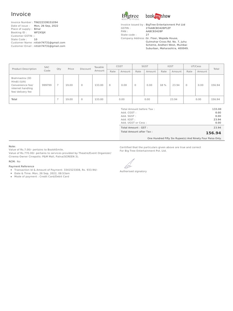 Wf2xsjx GST Invoice | PDF | Invoice | Business