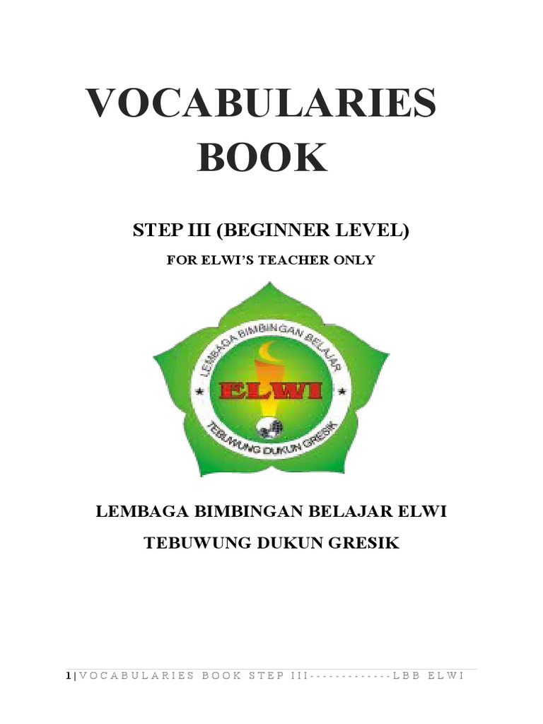 Vocabularies Book Step 3 - Teacher | PDF