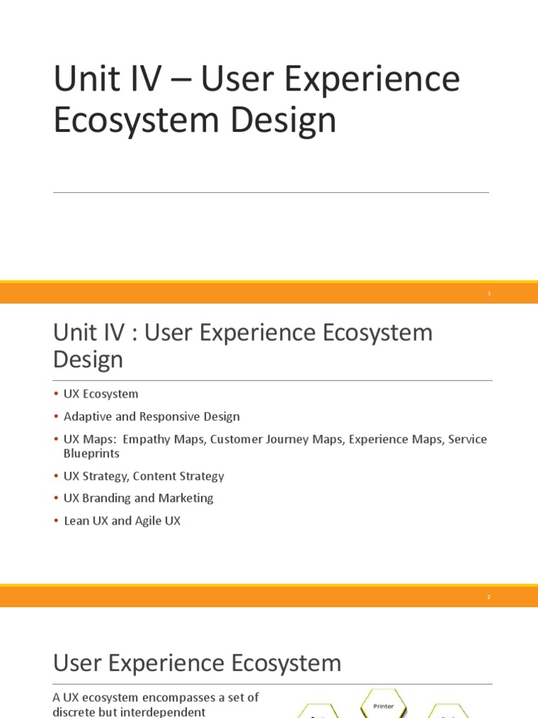 Unit IV - UX Ecosystem Design 21.4.3023 | PDF | Scrum (Software Development) | Agile Software ...