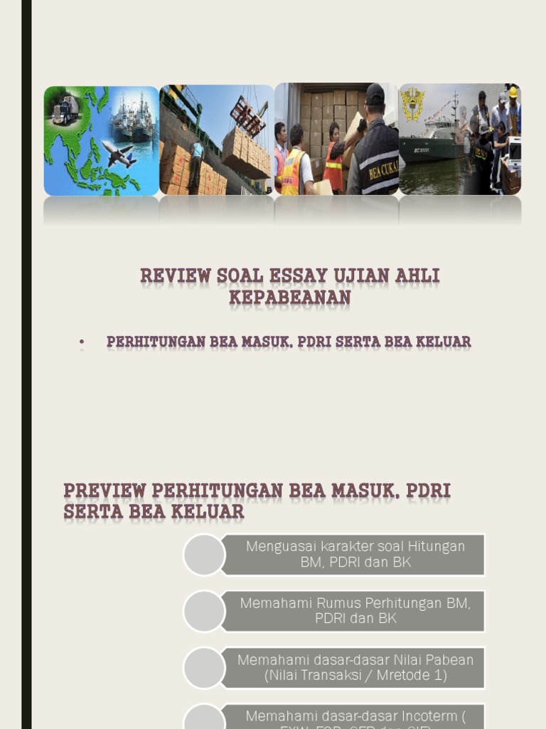 Perhitungan Bea Masuk & PDRI | PDF