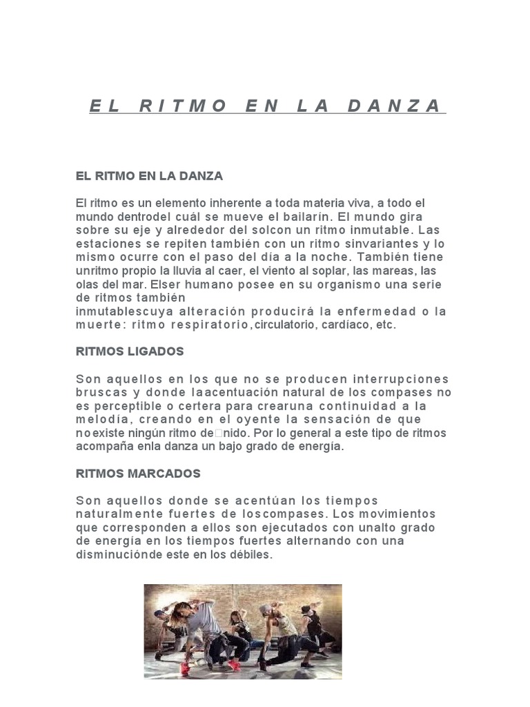 El Ritmo en La Danza | PDF