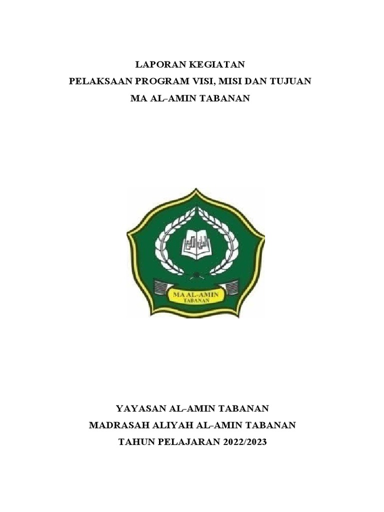 Laporan Kegiatan Pelaksanaan Program | PDF