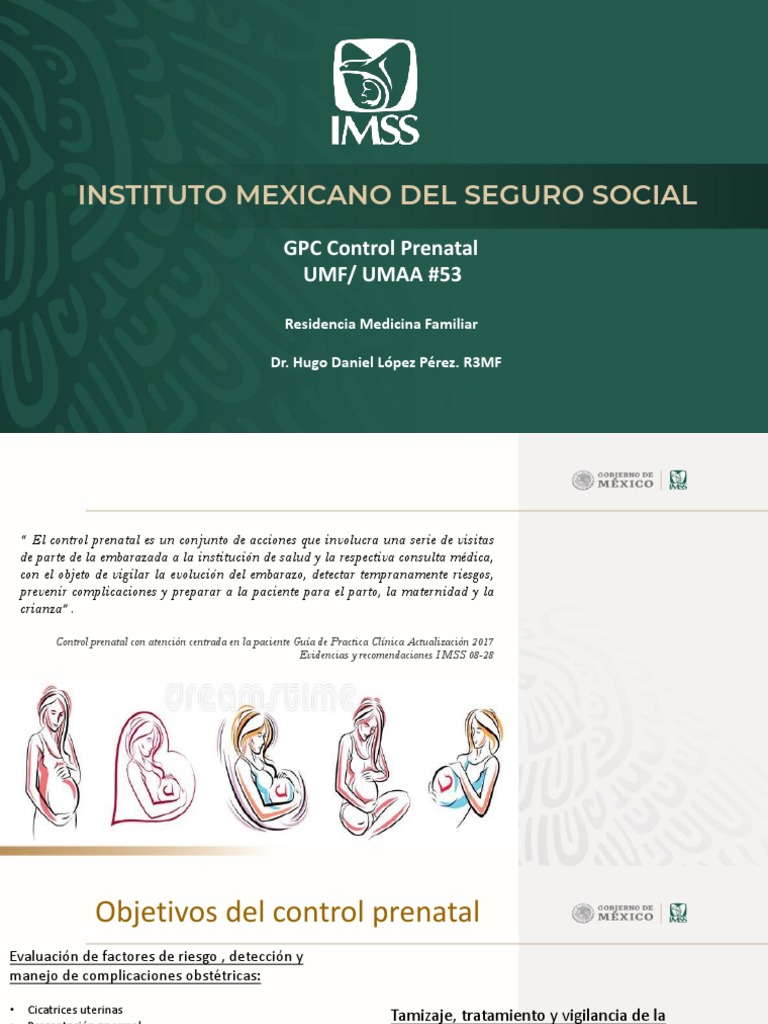 Guía de Control Prenatal IMSS 2017 | PDF | El embarazo | Diabetes