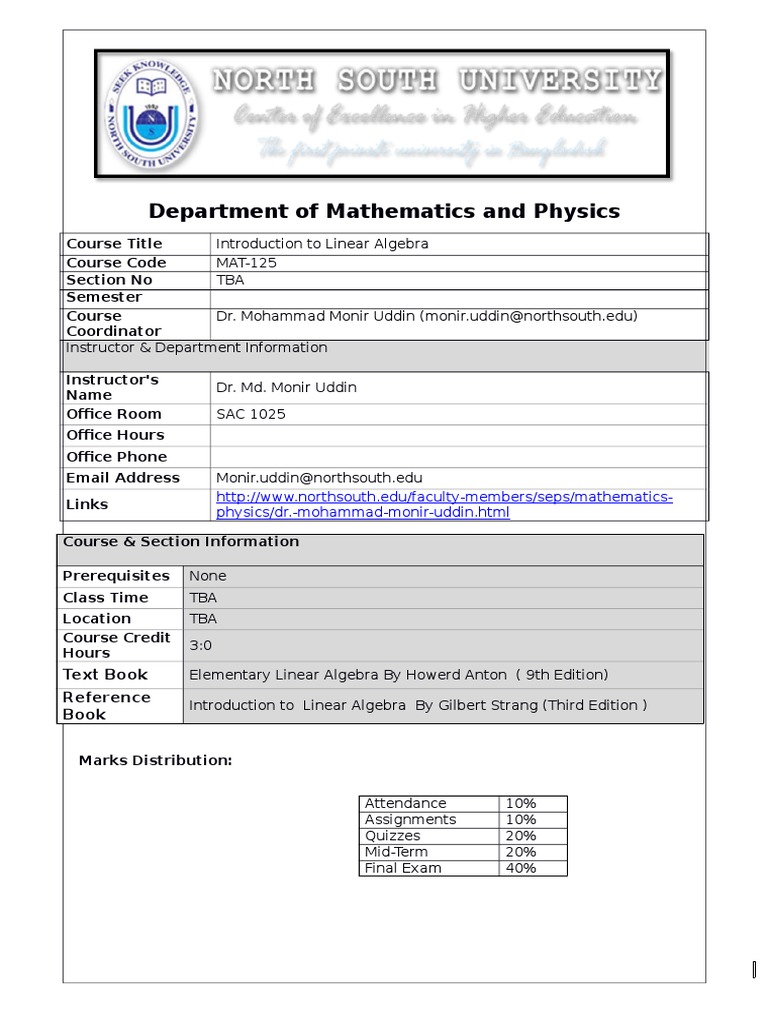MAT125 OBE Based Bisemister | PDF | Eigenvalues And Eigenvectors ...