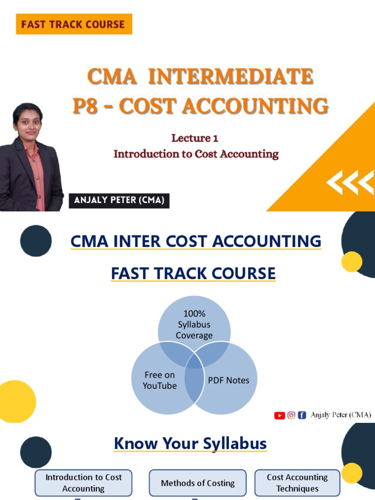 Cost Accounting CMA Inter Costing Fast Track Class | PDF