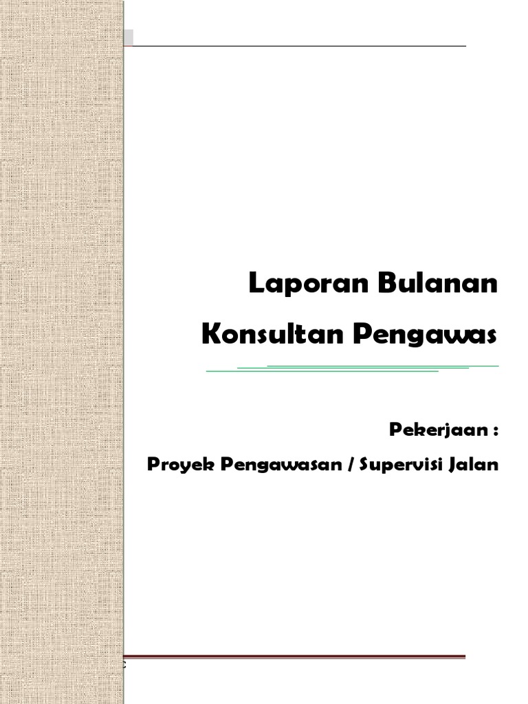 Laporan Pengawasan Jalan Sumut 2009 | PDF
