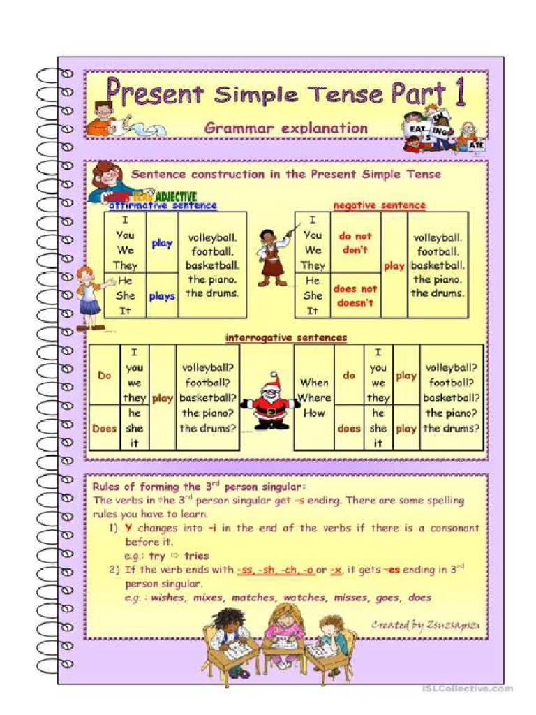 Present simple tense | PDF