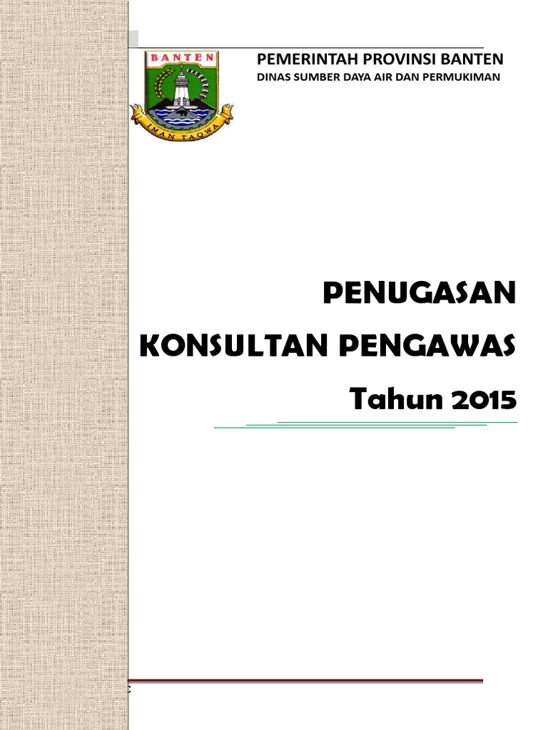 Penugasan Konsultan Pengawas | PDF