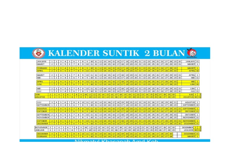 JADWAL KB 2 BULAN | PDF
