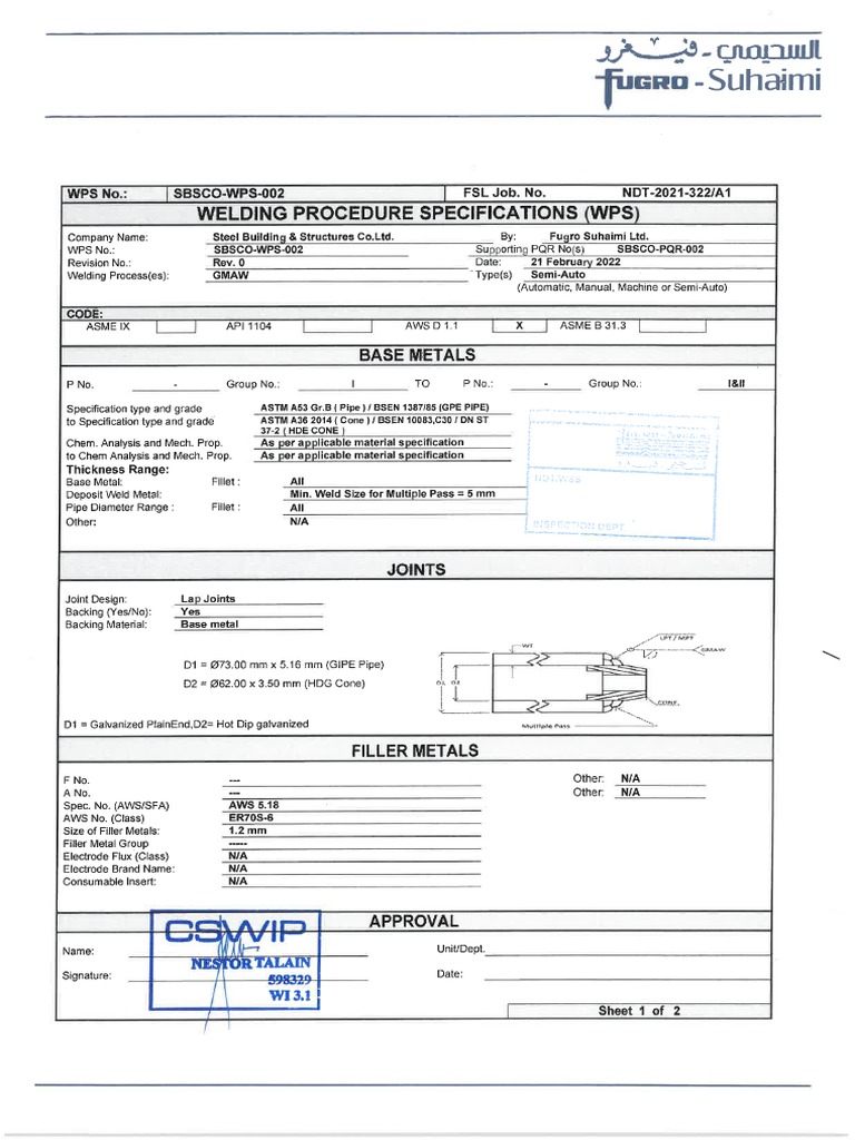 Revised Wps 00-2 Sbsco | PDF