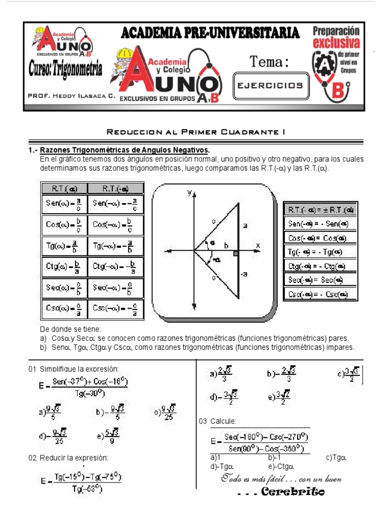 Trigon - 08 - B (4) (C) Libro | PDF | Trigonometría | Funciones trigonométricas