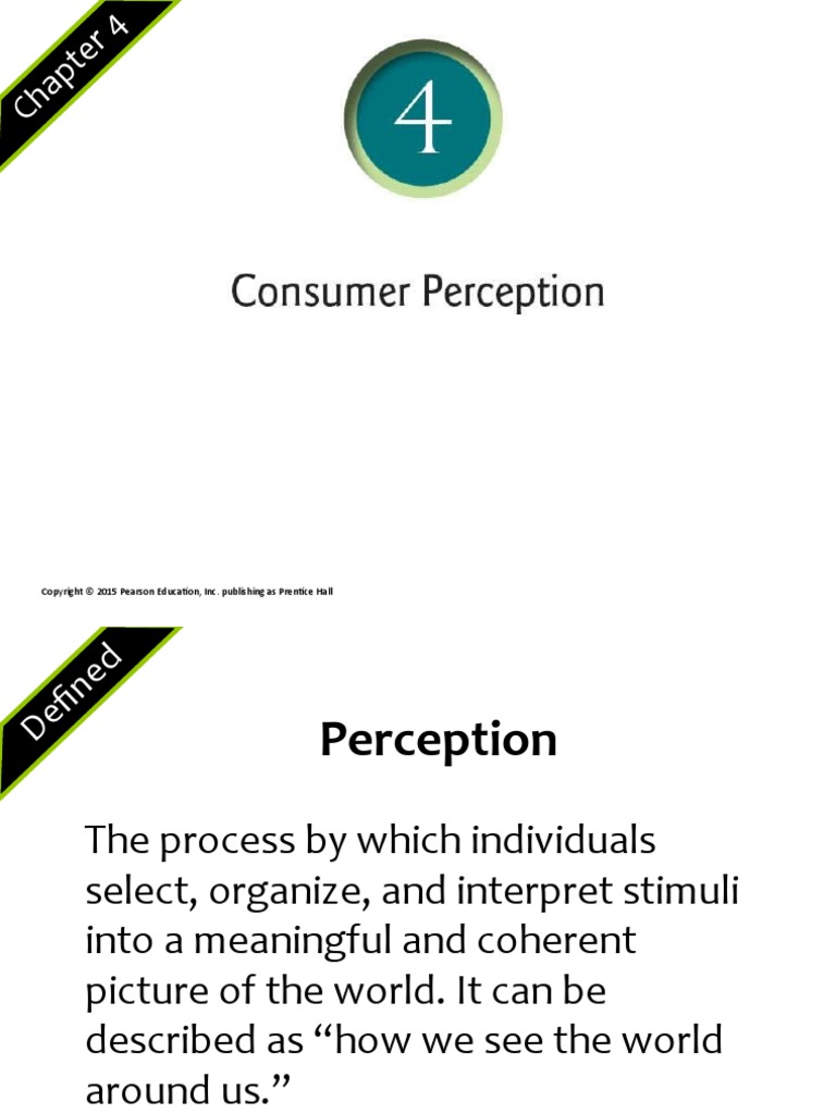 Topic 4 Consumer Perception | PDF | Perception | Risk