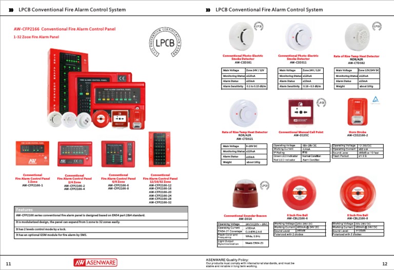 Brosur Catalog ASENWARE Fire Alarm Conventional Maret 2022 | PDF ...