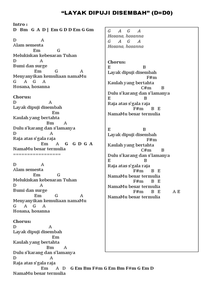 Layak Dipuji Disembah | PDF