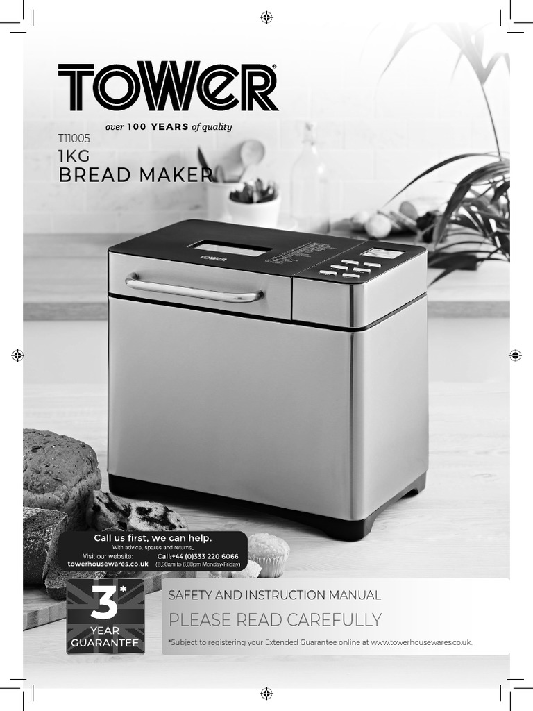 Bread Maker: Please Read Carefully | PDF | Breads | Ac Power Plugs And ...